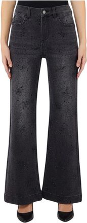 Liu Jo Femme, Jeans, Noir, Taille: W30 Pant.Flare Glam H.w