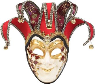 Generic Bemvp Venezianische Maskerade-Maske, Vollgesichtsnarrmaske, Karnevalskost&uuml;m, Cosplay, Anziehzubeh&ouml;r F&uuml;r Herren, Performance-Party