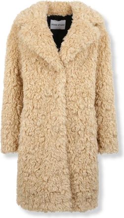 Stand Studio Stand Studio, Femme, Vestes, Beige, Taille: 42 FR Manteau Camille Cocoon