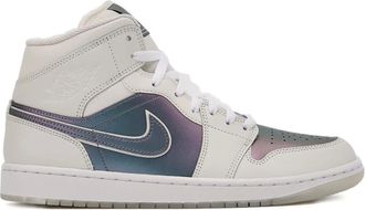 Nike Jordan Schillernde Mid Sneakers - Weiß