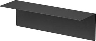 Yamazaki Tableware Yamazaki 10095 Magnetisches Regal, schwarz, Stahl - Magnet - Silikon, minimalistisch, 20 x 6,3 x 6 cm (L x B x H)