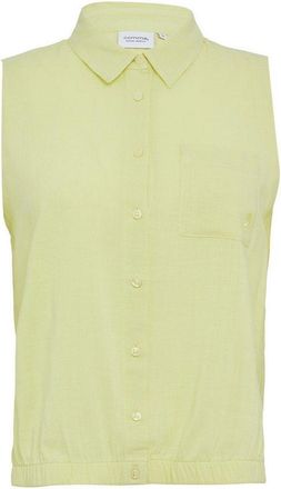 Comma Blusentop Bluse &Auml;rmellose Hemdbluse aus leichtem Viskosemix