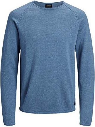 Jack & Jones Jjeunion Knit Crew Neck Noos Pull, Bleu (Infinity Detail: Melange), XX-Large Homme