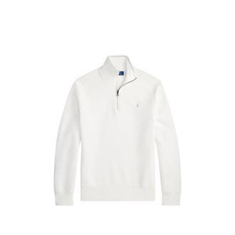 Polo Ralph Lauren Pull &agrave; col zipp&eacute; en maille textur&eacute;e de coton
