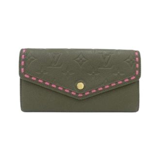 Louis Vuitton Pre-owned Long wallet (bi-fold) - - Pre-owned - Damen - Gr&uuml;n - ONE SIZE