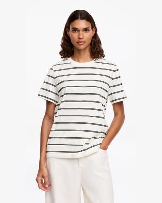 Arket Signature-T-Shirt -Schwarz
