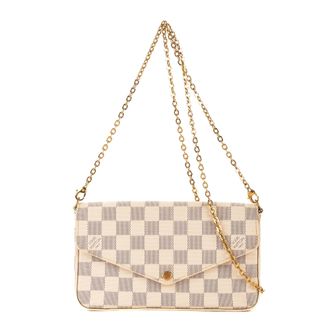 Louis Vuitton Crossbody Bags - Pochette Felicie Magenta - Gr. unisize - in Wei&szlig; - f&uuml;r Damen