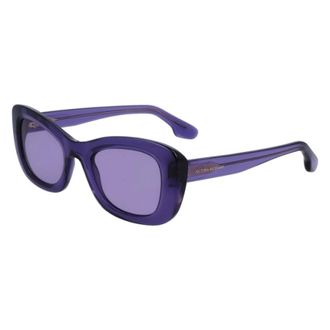 Victoria Beckham Femme, Accessoires, Violet, Taille: 50 MM Lunettes de soleil grises pour femmes