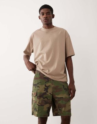 Polo Ralph Lauren Gellar - Short cargo &agrave; imprim&eacute; camouflage-Vert