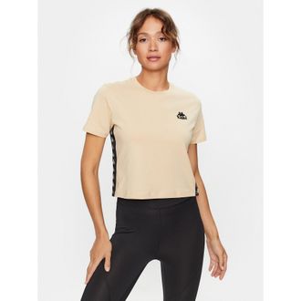 Kappa T-Shirt 313021 Beige Relaxed Fit