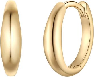 Glanzst&uuml;cke M&uuml;nchen Ohrringe - Sterling Silber Creolen - Gr. unisize - in Gold - f&uuml;r Damen