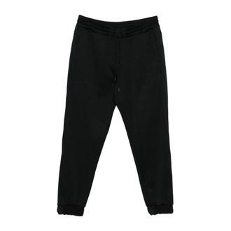Paul & Shark Homme, Pantalons, Noir, Taille: L Joggers Coupe Droite en M&eacute;lange de Coton