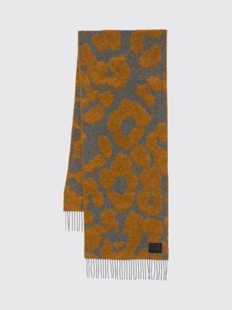 Paul Smith Wollschal mit Animal-Print mit Fransenr&auml;ndern