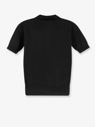 Max Mara Womens Polo Shirt Smmpomposa Black Cotton Tops
