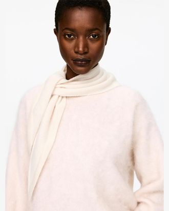 Arket Schal Aus Kaschmir -Wei&szlig;