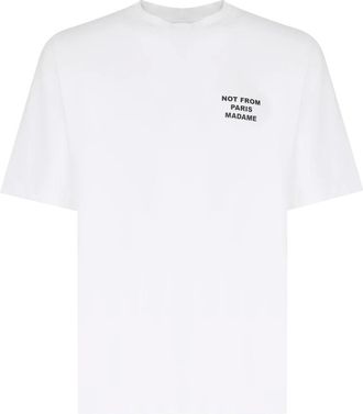 Dr&ocirc;le de Monsieur Homme, Tops, Blanc, Taille: 2XL T-Shirt Col Rond