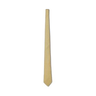 Ermenegildo Zegna Cravate en soie &agrave; imprim&eacute; palmier - Homme - Accessoires - Jaune - Taille: ONE Size
