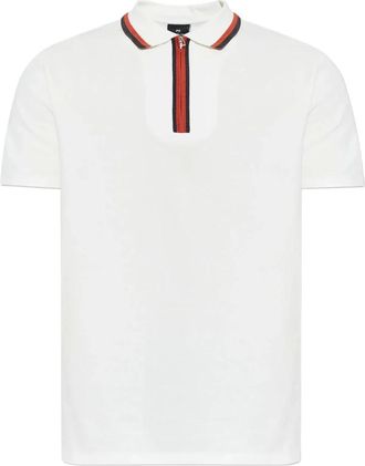 Paul Smith Homme, Tops, Blanc, Taille: XL Polo avec D&eacute;tails Contrast&eacute;s