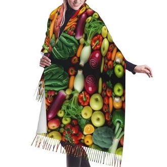 Generic Fruits Et L&eacute;gumes Frais Femme Etole Longue Ch&acirc;le Wrap Douce Ch&acirc;le Pour Automne Soir&eacute;e Mariage Hiver