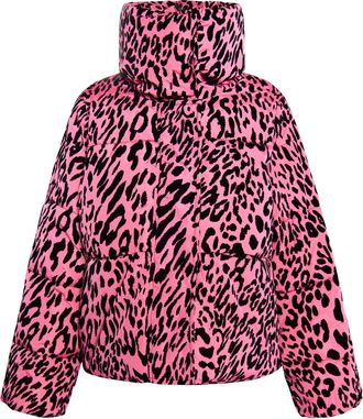Faina Steppjacke mit Leo-Print Damen Rosa L&ouml;we