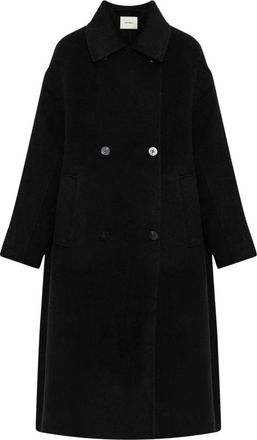 Lisa Yang Doubl&eacute; Button Coat - - Coats - Damen - Schwarzk - S