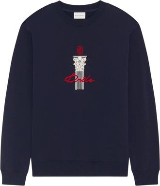 Dr&ocirc;le de Monsieur SweaT-shirt imprim&eacute; Dr&ocirc;le Column - Homme - Sweatshirts et sweats &agrave; capuche - Bleu - Taille: S