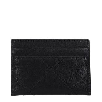 Tory Burch Leather Card Case - Black