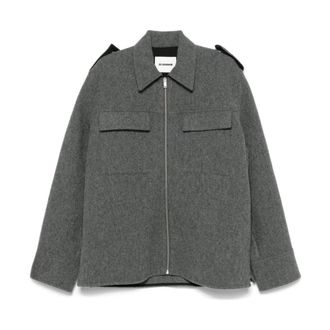 Jil Sander Flanellhemd - - Jackets - Herren - Grau - L