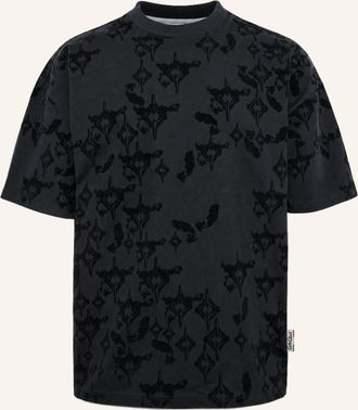 Carlo Colucci Carlo Colucci Allover Print T-Shirt - Soft Impact Fiorot schwarz
