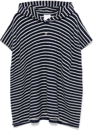 Givenchy Gestreifter Frottee-Poncho - Blau
