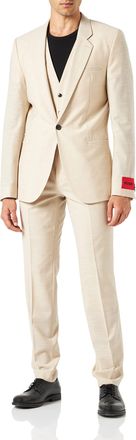 HUGO BOSS Mens Arti/Hesten232V1X Suit, Medium Beige264, 44