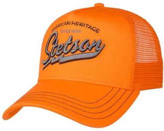 Stetson Casquette American Heritage Kids Enfant/Femme/Homme - pour Enfant de Baseball Trucker Snapback, avec visière, visière Printemps-été - Taille Unique Or