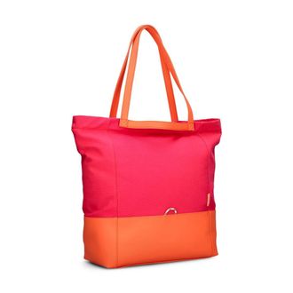 zwei Damen Shopper Fiorella FI200 (18 Liter) Tote Bag & Schulter-Tasche 2-in-1, robustes Material, extra langer Schultergurt, bunte Farben, auch als Strand
