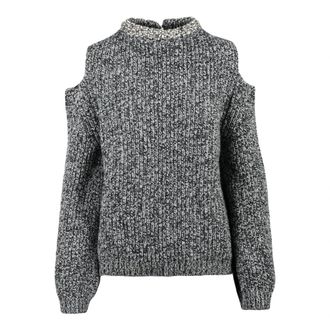 Circus Hotel Maglione con applicazioni - - Knitwear - Damen - Grau - M