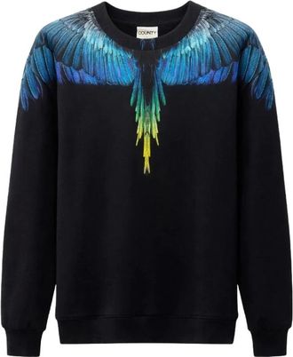 Marcelo Burlon Homme, Sweatshirts et sweats &agrave; capuche, Noir, Taille: L SweaT-shirt