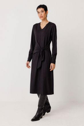 SKFK Damen vegan Kleid Luar Schwarz
