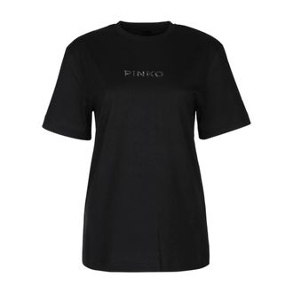 Pinko Pinko, Femme, Tops, Noir, Taille: 36 FR Strepitoso T-Shirt
