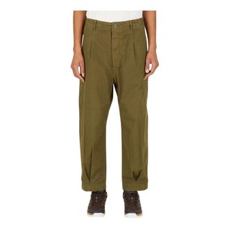 Applied Art Forms Applied ART Forms, Homme, Pantalons, Vert, Taille: L Pantalon Cargo Texturé avec Détails Plissés