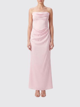 Rotate Schulterfreies, drapiertes Satin-Bustier-Kleid f&uuml;r Abendveranstaltungen