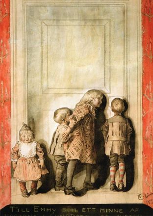 Generic Kunstkarte Carl Larsson Der Tag vor Weihnachten