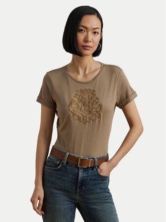 Lauren Ralph Lauren T-Shirt 200963905002 Beige Relaxed Fit