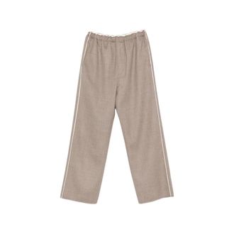 Carven Side-stripe Wide-leg Trousers
