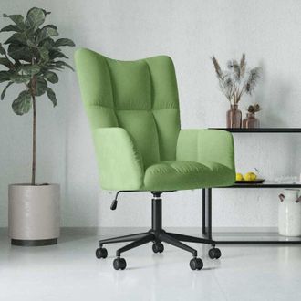 vidaXL Chaise de relaxation Vert clair Velours - Vidaxl