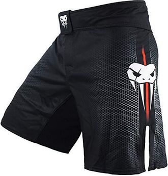 sotf Short de Boxe et Combat pour Homme - MMA BJJ Sans Gi - Noir, Taille S