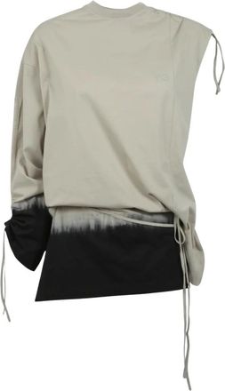 Yohji Yamamoto Femme, Blouses et Chemises, Multicolore, Taille: 38 FR T-shirt ample &agrave; effet dip-dye et cordon de serrage