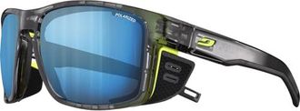 Julbo Shield Lunettes de Soleil, Noir/Jaune Fluo Capsule Ocean Master, L Mixte