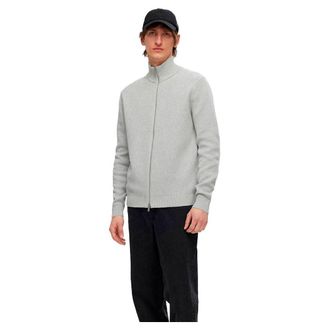 Selected Male Strickjacke High Neck Rei&szlig;verschluss
