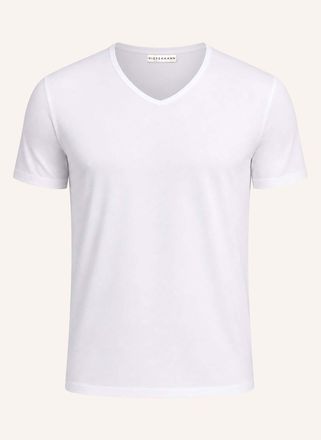 Kiefermann Kiefermann Kiefermann Baumwoll-T-Shirt Mit V-Ausschnitt Darius weiss