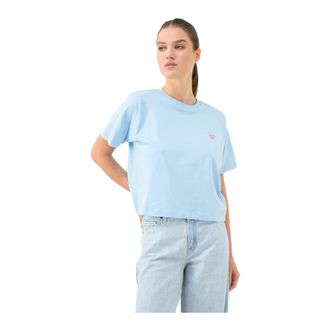 Guess Femme, Tops, Bleu, Taille: 36 FR T-Shirt