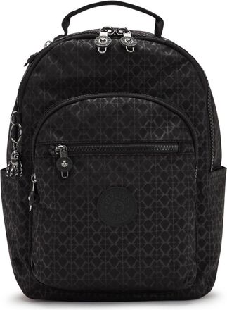 Kipling SEOUL S Kleiner Rucksack, Signature Emb (Schwarz)